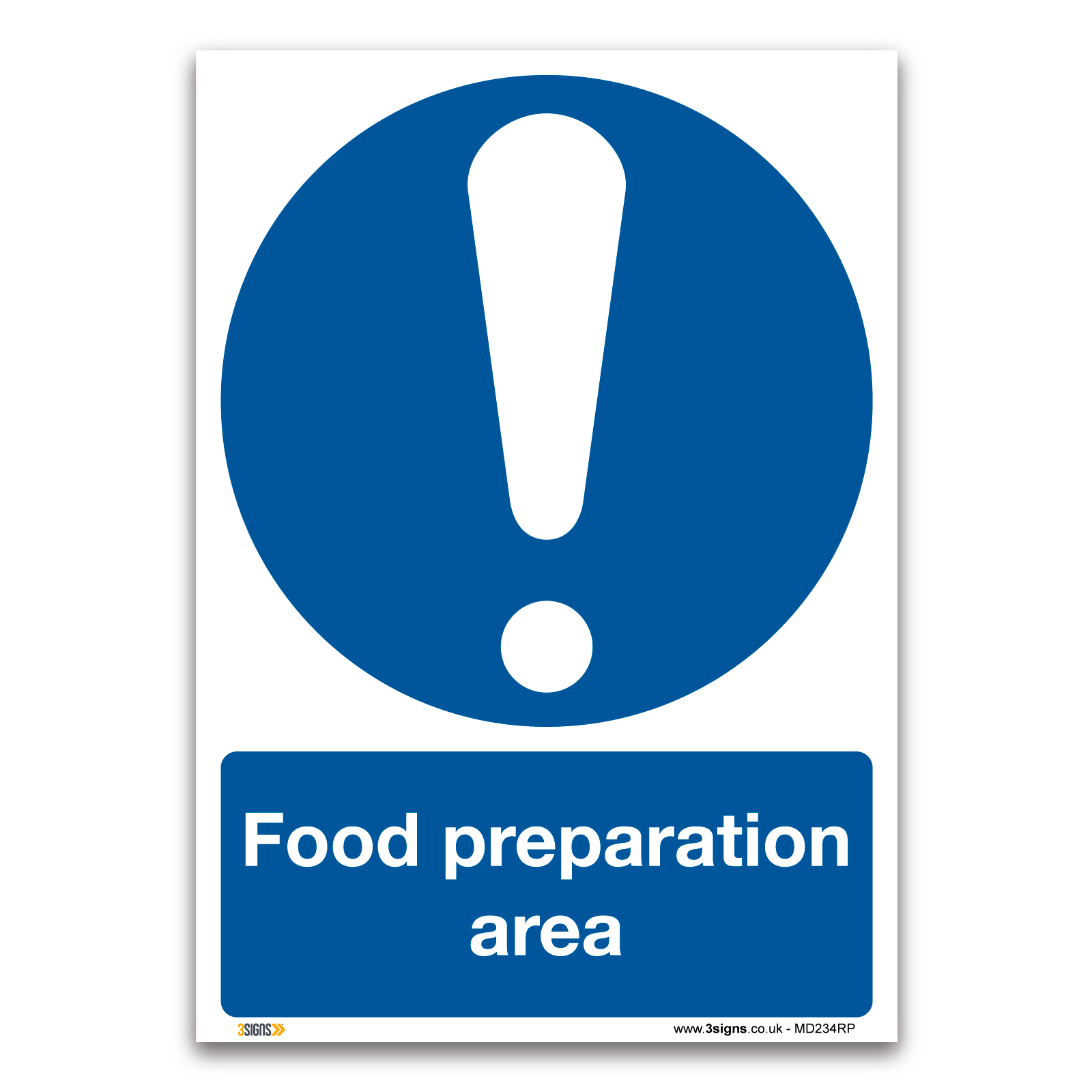Food Preparation Area Safety Sign Hygiene Signs | Workplace Safet — 3 ...