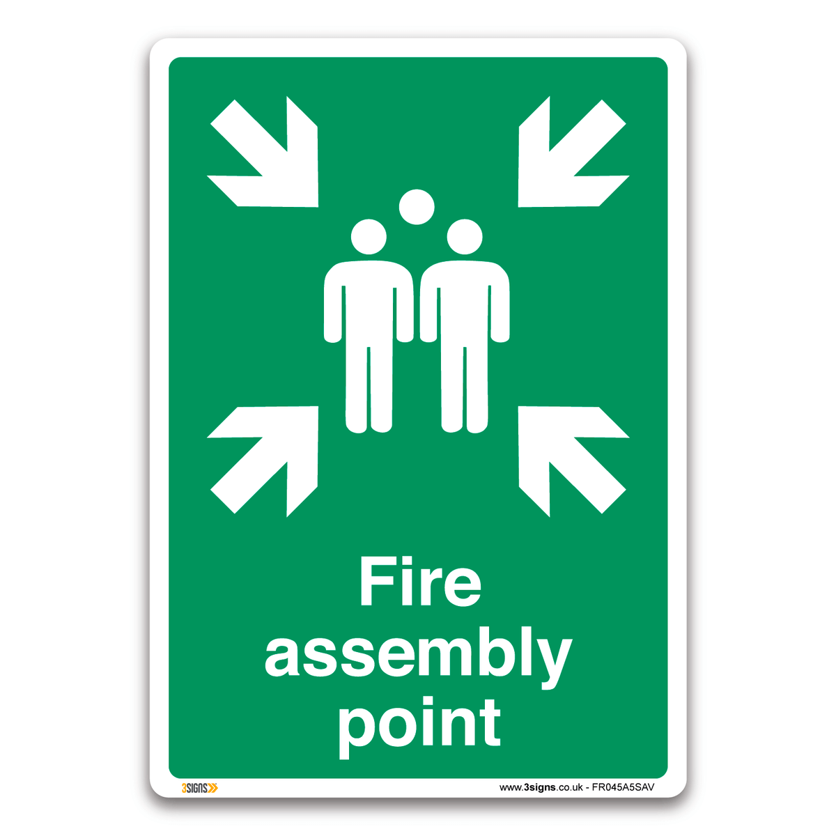 Fire Assembly Point Safety Sign | Fire Safety Sign UK Compliant | — 3 ...
