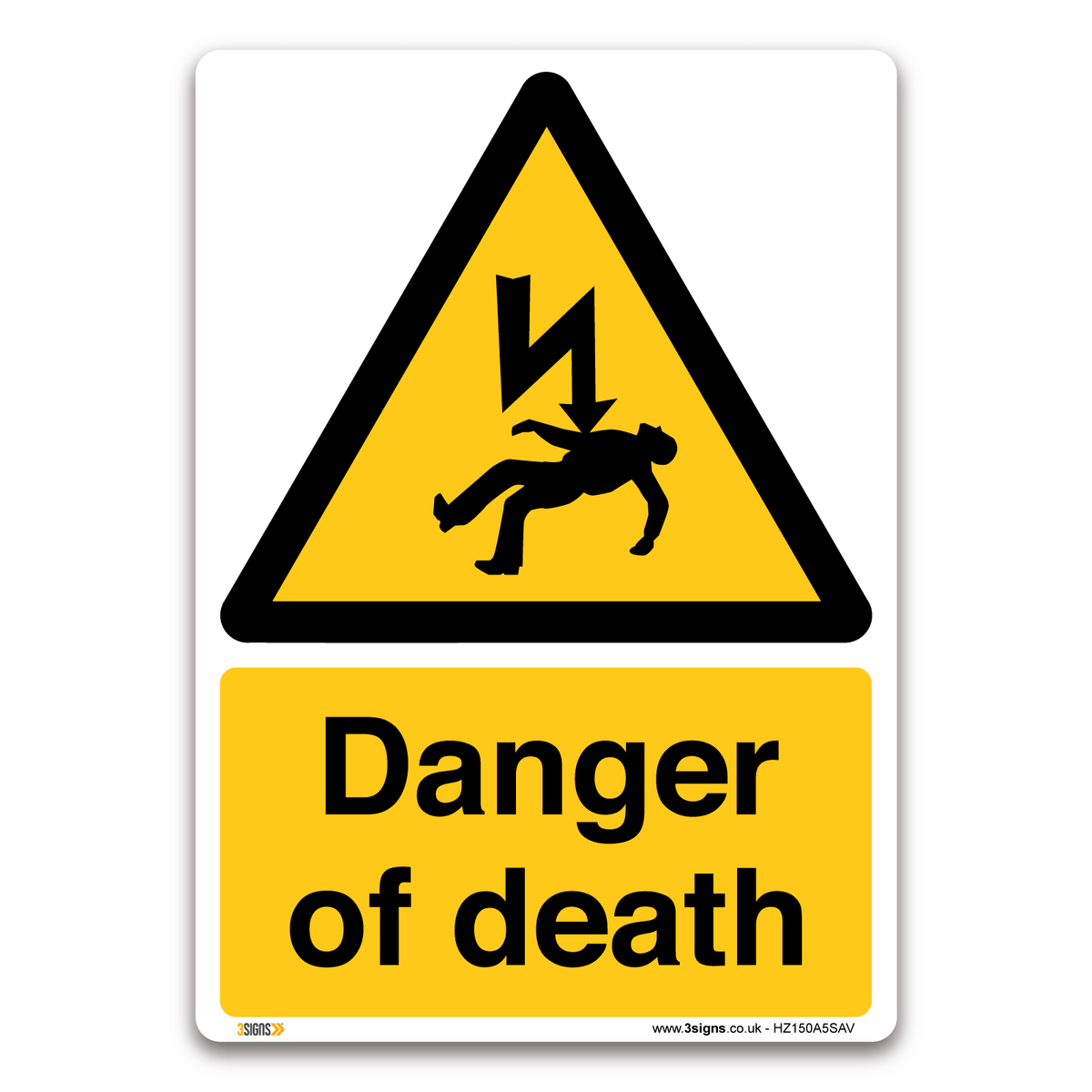 Danger Death Safety Sign | Workplace Safety Sign | Fast UK Delive — 3 ...